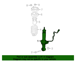 2018-2024 Ford Shock Absorber JL1Z-18125-A | FordPartsOnSale.com