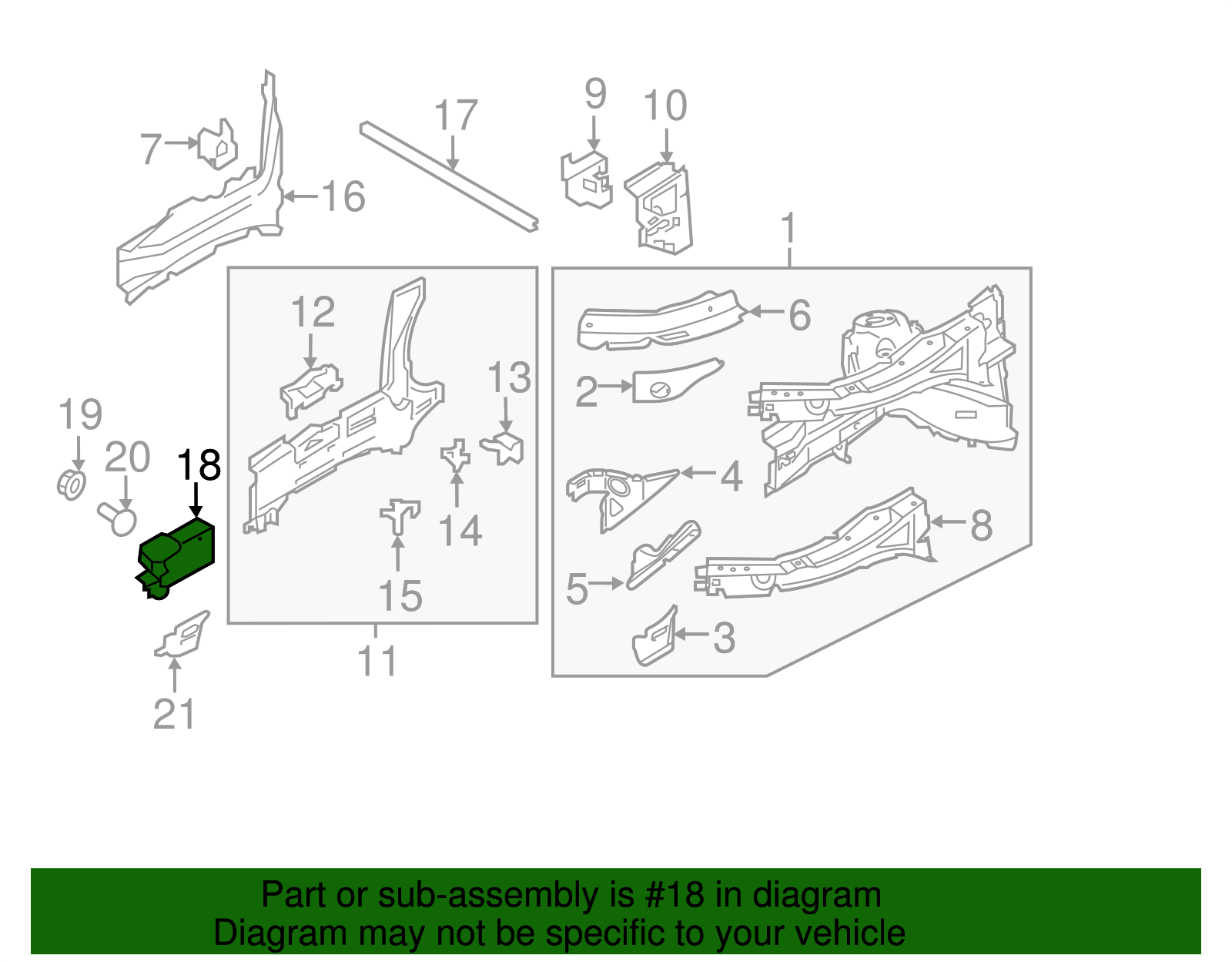 32377906 - High-Quality Frame Rail End for 2016-2025 Volvo XC90 ...