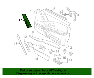 61-31-6-951-958 - Window lifter switch, passenger's side 2004-2007 BMW ...