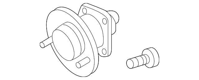 25979186 - Rear Wheel Hub and Bearing Assembly with Wheel Studs GM 2010 ...