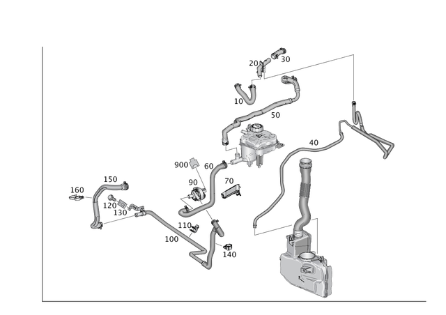 166-830-41-00 - Hose Line 2012-2017 Mercedes-Benz | Mercedes-Benz USA Parts