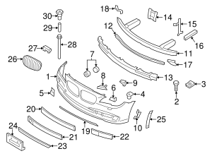 51117295272 - 2013-2015 BMW Rubber Strip (51-11-7-295-272) | BMW of ...