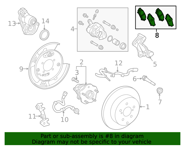 04466-48160 - Disc Brake Pad Set 2016-2022 Lexus | Longo Lexus Parts