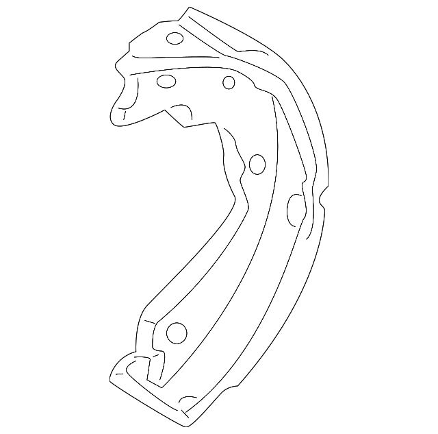 43154-S9V-A01 - Shoe B, R Parking Brake - 2003-2004 Honda Pilot ...