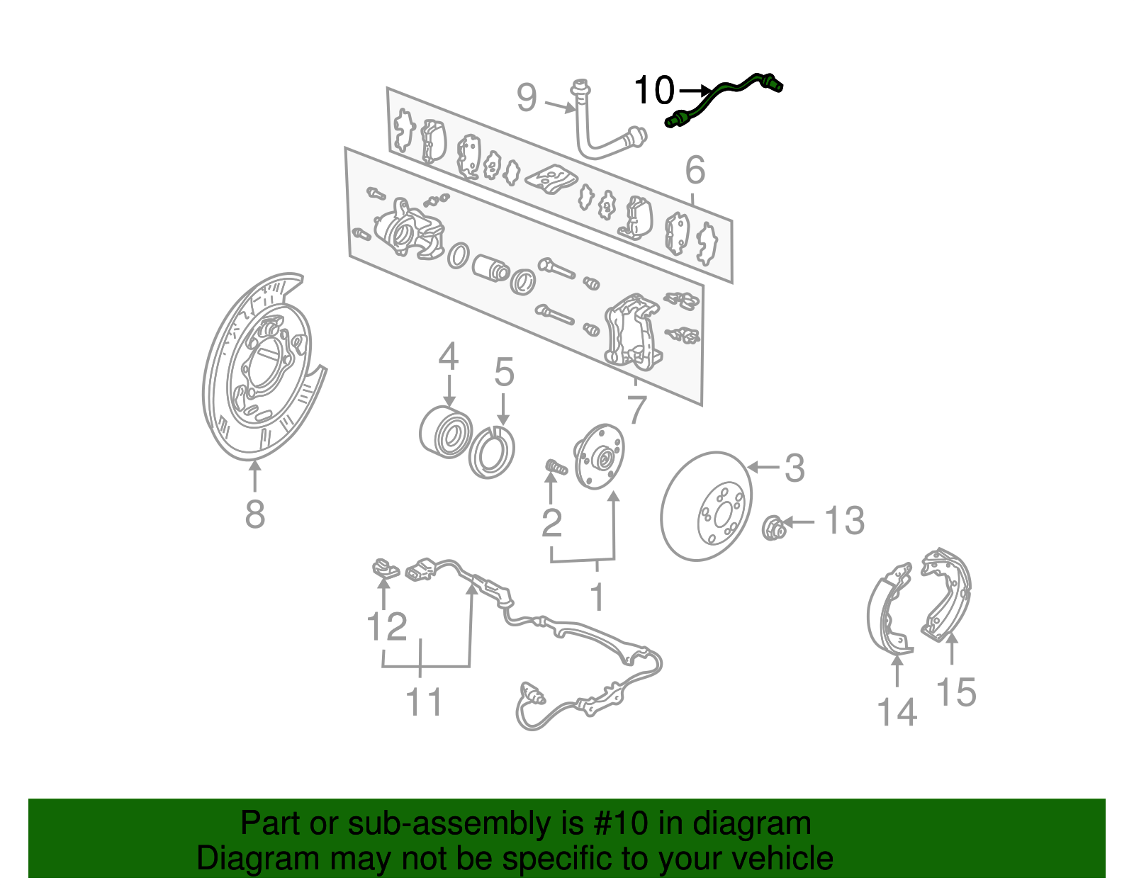 2003-2008 Honda Pilot Brake Line 46331-S3V-A00 | Honda Factory Parts