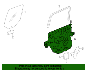 2009-2020 Mopar Window Regulator - Driver's Side (LH) 68045171AC ...