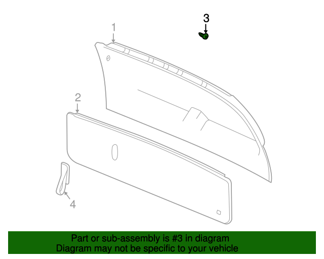 2000-2006 GM Trim Panel Retainer 15721297 | GMPartsDirect.com