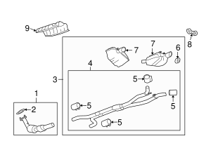 19418945 - Driver Side 3-Way Catalytic Converter with Studs and Seal ...