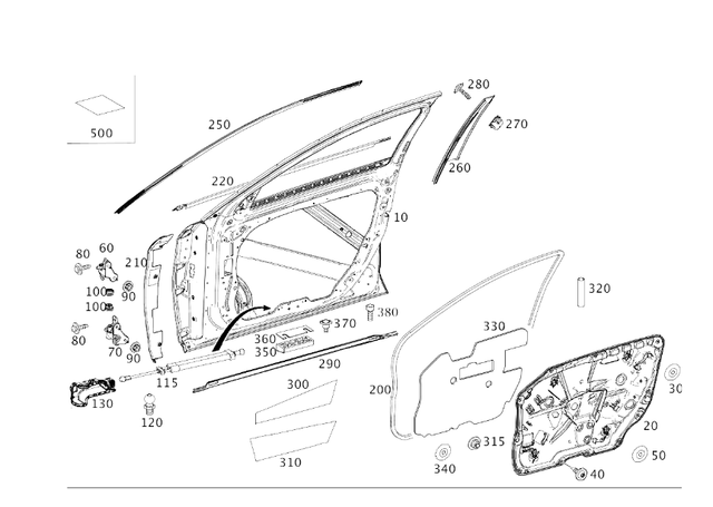 2013-2020 Mercedes-Benz Trim Strip 222-690-41-06 | Mercedes-Benz Parts