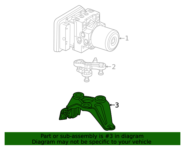 2020-2023 Mercedes-Benz ABS Modulator Bracket 167-430-01-00 ...