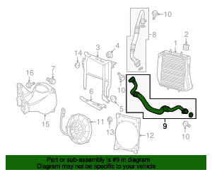 2010-2011 Mercedes-Benz E 63 AMG® Engine Oil Cooler Line 212-270-12-96 ...