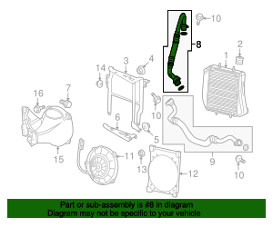 212-270-08-96 - Engine Oil Cooler Line 2010-2011 Mercedes-Benz E 63 AMG ...