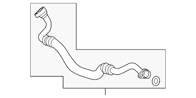 212-270-12-96 - Oil Cooler Line 2010-2011 Mercedes-Benz E 63 AMG ...