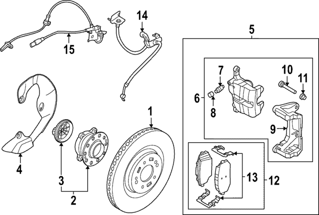 58130-GI000 - Caliper Assembly 2022-2024 Kia EV6 | Kia.Parts Store