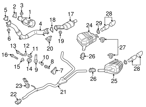 Brackets, Flanges & Hangers for 2015 Audi A6 Quattro | OEM Parts Online