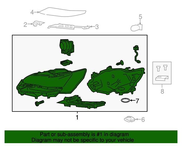 81145-30L21 - Headlamp Assembly 2016-2020 Lexus | Longo Lexus Parts