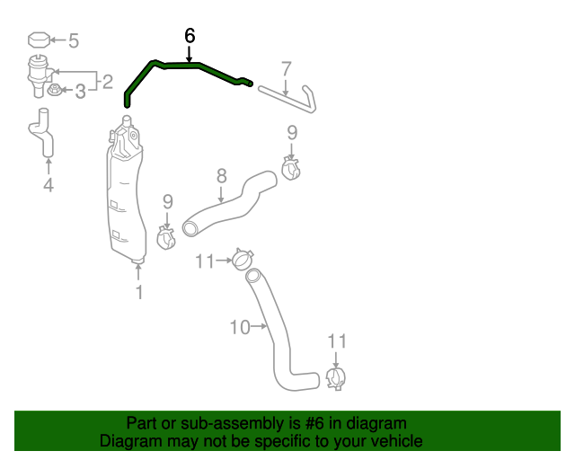 19103-51B-H00 - Overflow Hose 2016-2022 Honda HR-V | Honda Parts Online