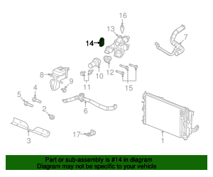 2007-2020 Mopar Engine Coolant Thermostat Housing Gasket 04884572AA ...