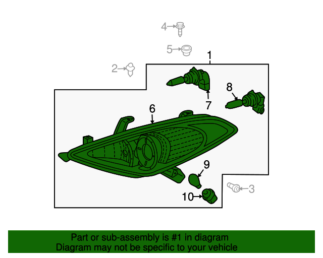 Toyota OEM Combo Lamp Assembly Left Part# 81150-06422 | OEM Vehicle Parts