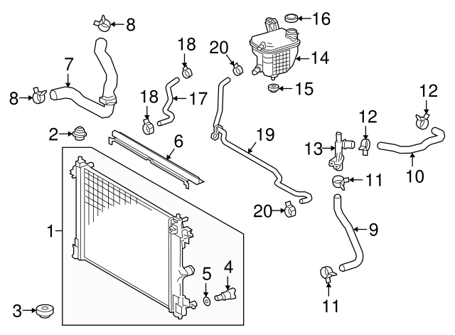 16594-0T050 - Air Seal 2018-2022 Toyota | Brantford Toyota Parts
