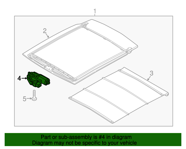 Genuine OEM Sunroof Motor Part# LR128434 Fits 2015-2023 Land Rover: Up ...