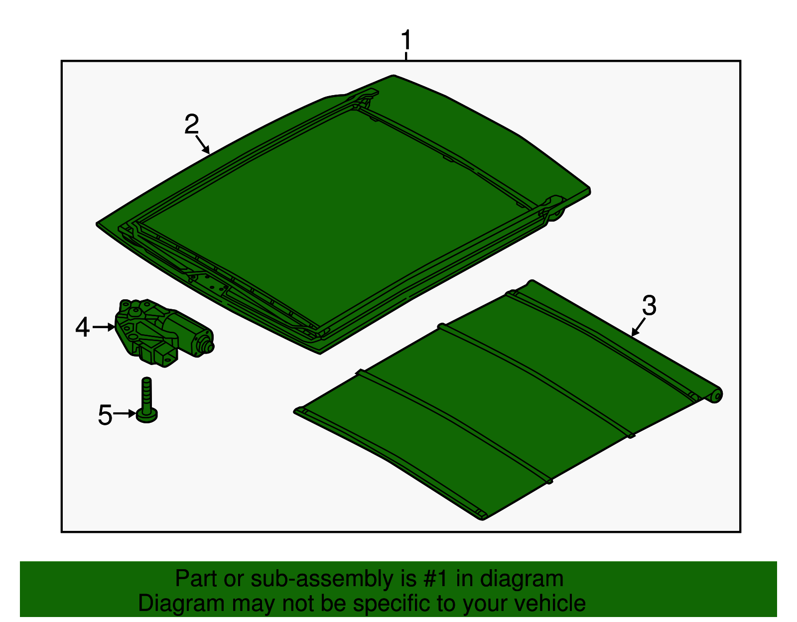Genuine OEM Sunroof Assembly Part# LR181862 Fits 2012-2023 Land Rover ...