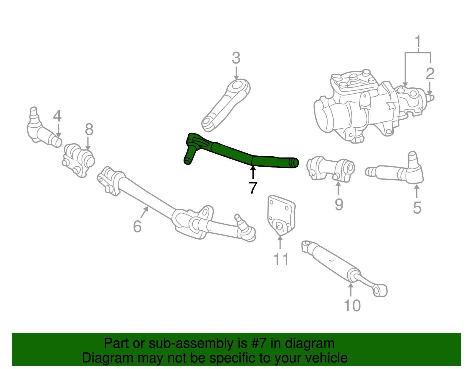 1999-2009 Ford Motorcraft™ Inner Tie Rod MEF-665 | OEM Parts Online