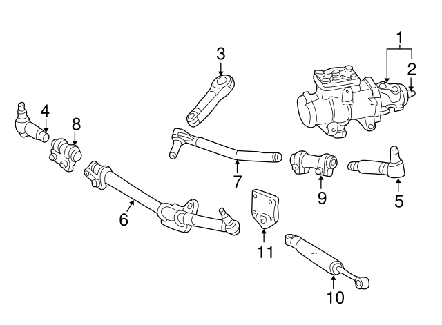LC3Z-3A130-B - End Spindle Rod Connecting Ford Parts Direct