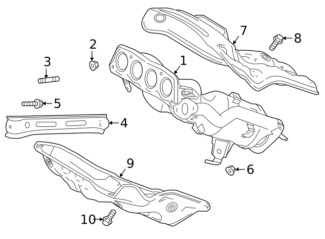 2019-2024 Toyota Exhaust Manifold Nut 90177-08003 | Camelback Toyota Parts