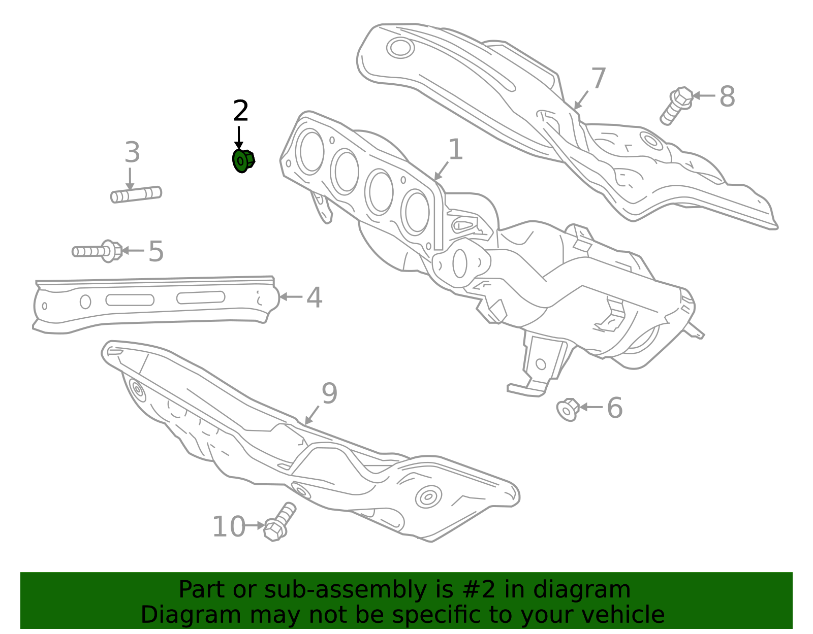 2019-2025 Toyota Exhaust Manifold Nut 90177-08003 | Camelback Toyota Parts