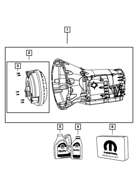 Automatic Transmission / Transaxle and Torque Converter for 2011 Jeep ...