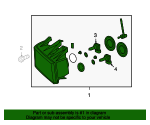 2004-2012 GM (Replaces 20766569) Driver Side Headlamp 19435072 GM ...