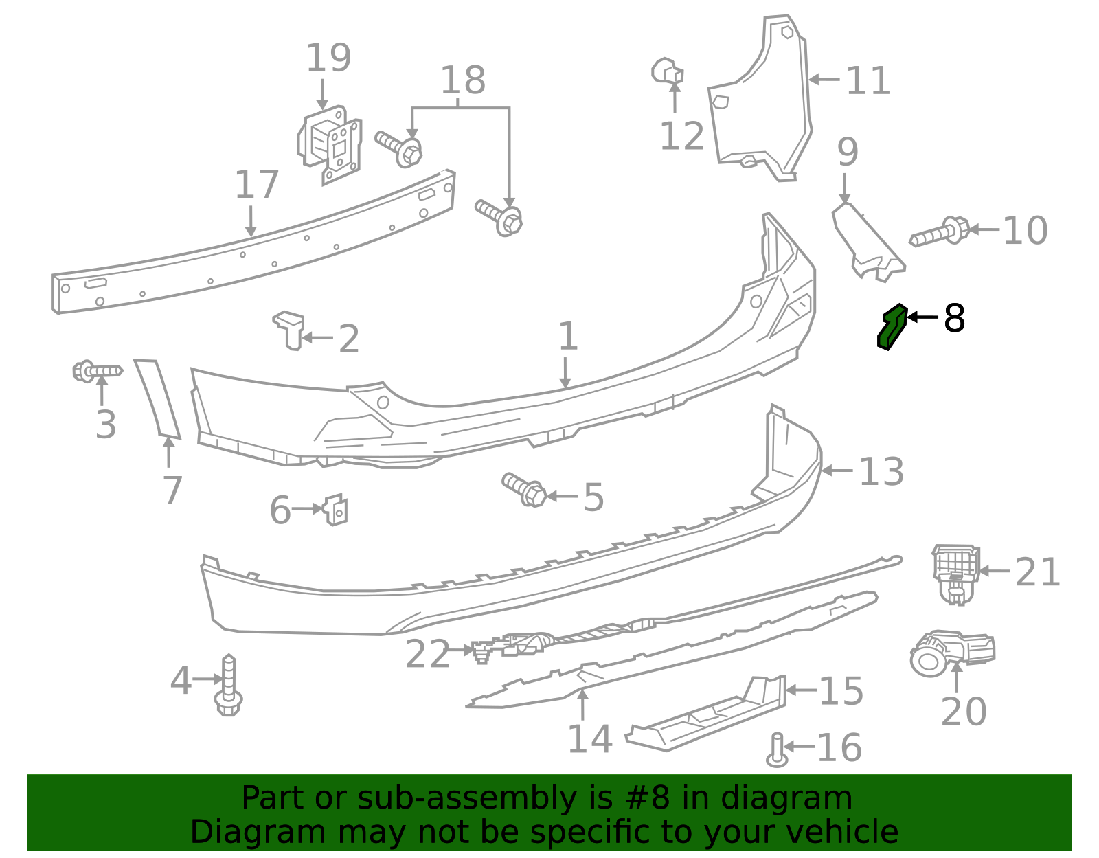 2016-2018 Toyota RAV4 Upper Retainer 52563-0R050 | Toyota Parts Center