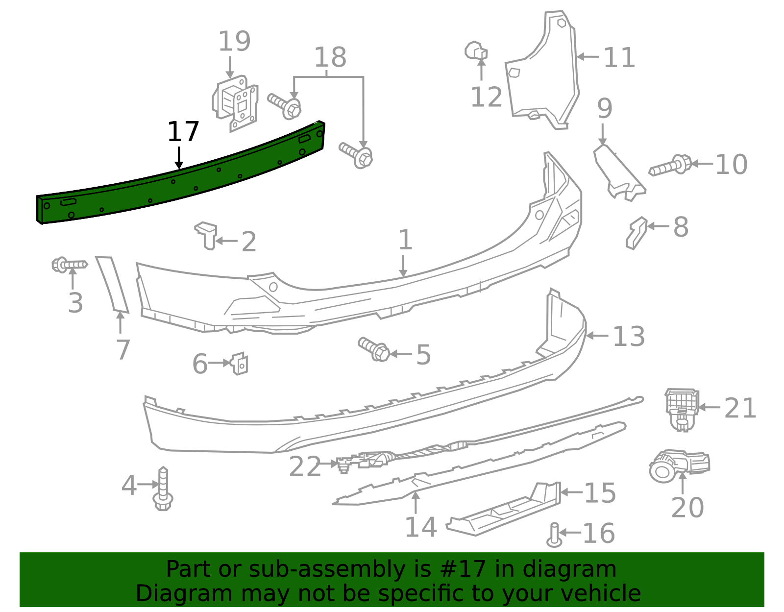 2013-2018 Toyota RAV4 Impact Bar 52023-0R020 | Toyota Parts Center