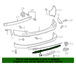2017-2018 Toyota RAV4 Valance Panel 52453-0R020-B0 | Conicelli Toyota
