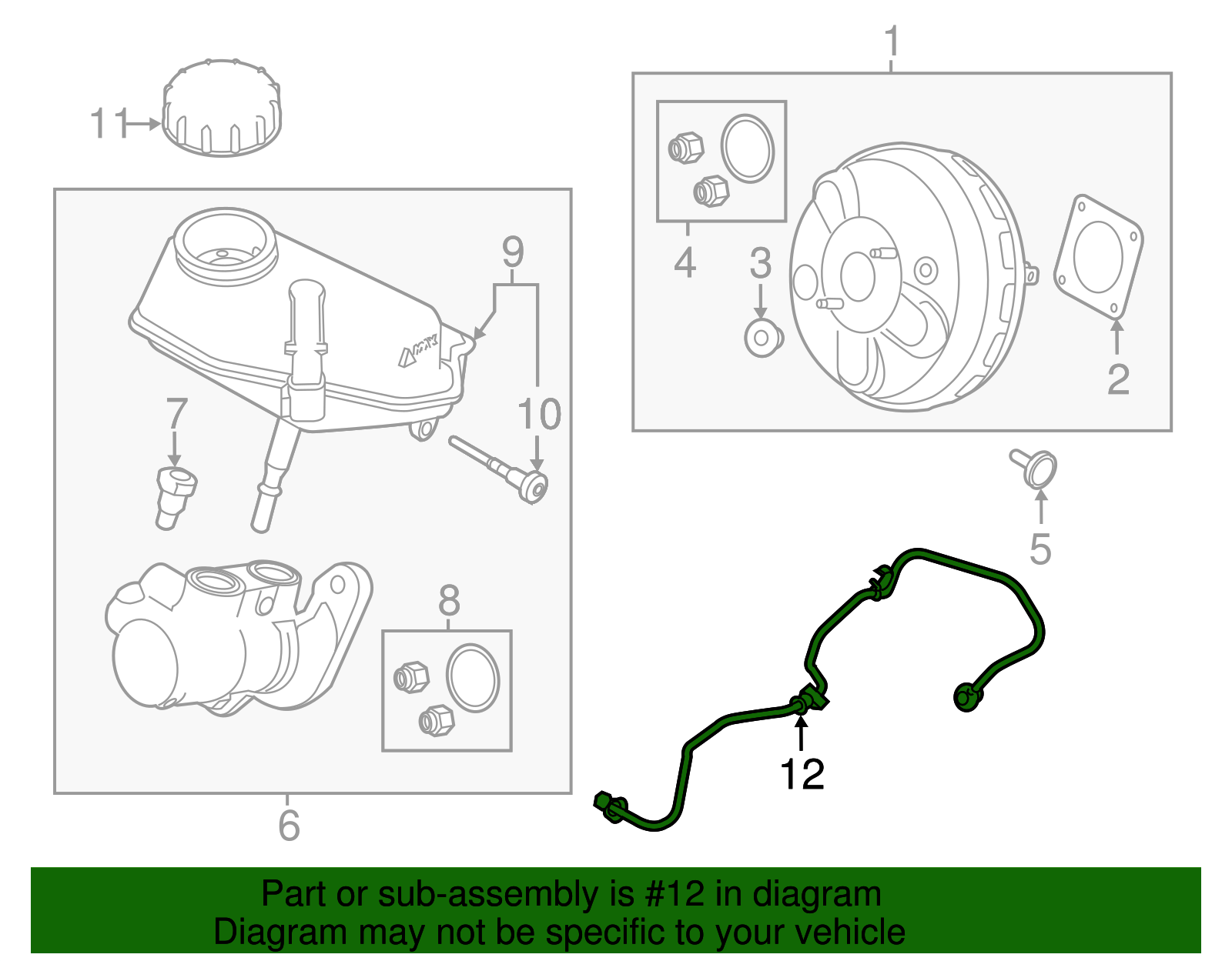 2017-2019 Land Rover Range Rover Evoque Vacuum Tube LR175606 | OEM ...