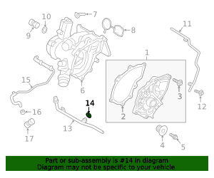 2013-2020 Volkswagen Water Inlet Pipe O-Ring WHT-006-114 | QuickParts