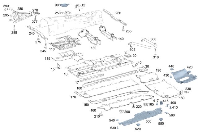 1995-2023 Mercedes-Benz Longitudinal Member 213-610-02-23 | German Auto ...