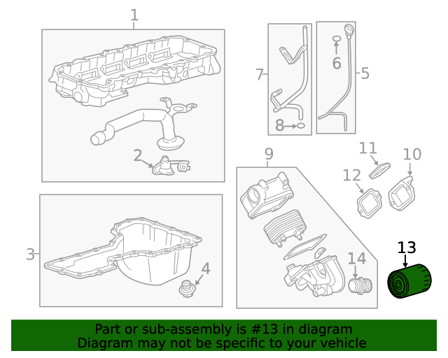 (Replaces 12731742 12684038) Filter 12735811 GM | GMPartsDirect.com