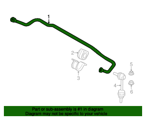 Genuine BMW 33-55-6-858-954 | Stabilizer Bar | FREE Shipping on Most ...
