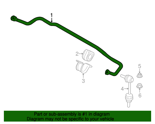 33556858954 - 2014-2019 BMW Stabilizer Bar (33-55-6-858-954) | BMW of ...