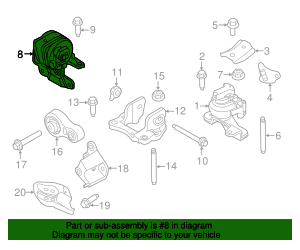7A1Z-6038-AA - Mount 2007-2015 Ford | Group 1 Auto Parts