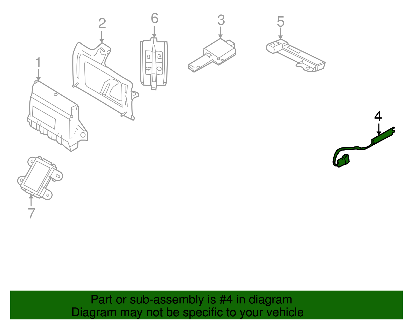 2009-2018 Ford Remote Start System, Antenna Kit DL3Z-15603-C | OEM ...