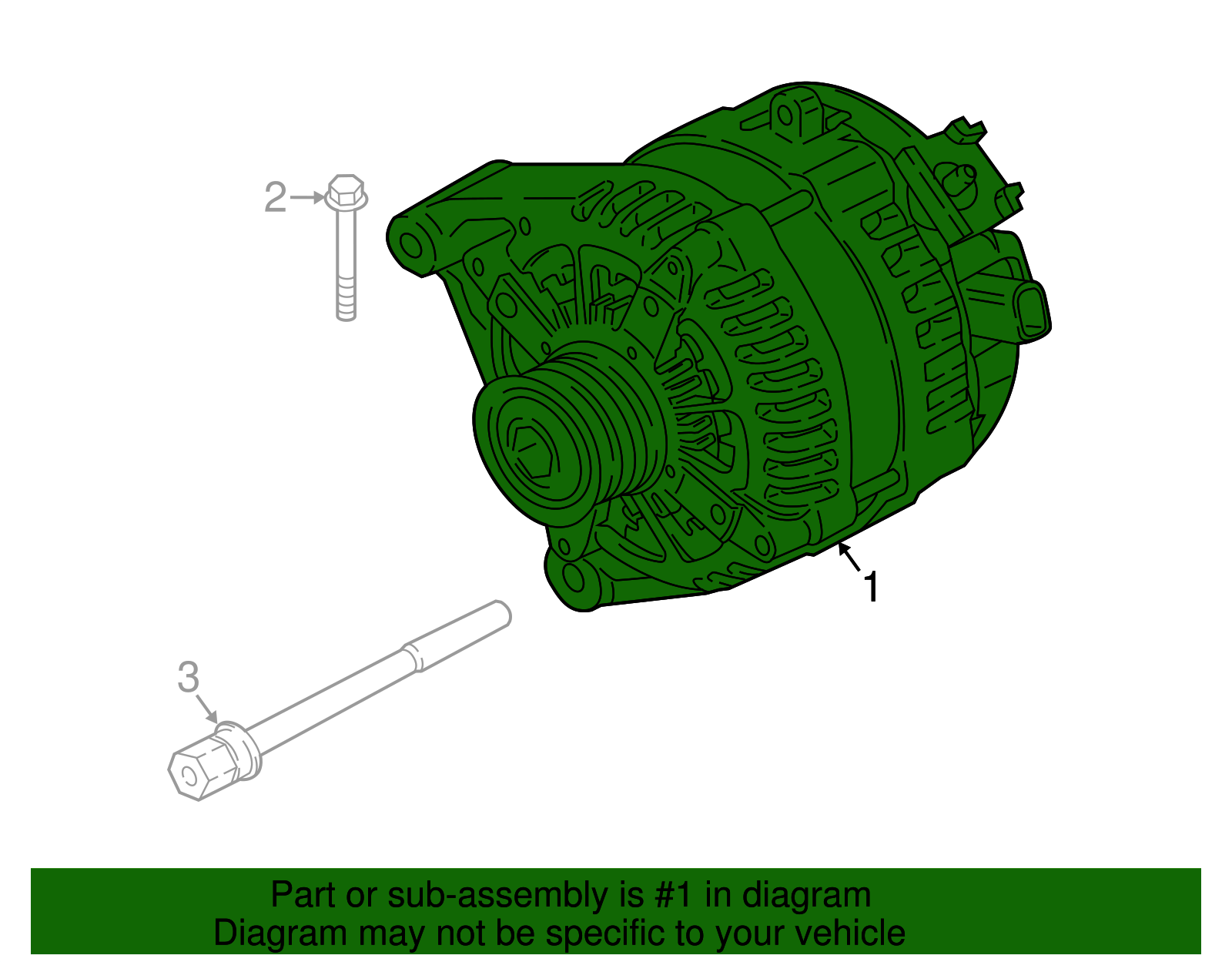 12318614276 - 2014-2021 BMW Alternator (12-31-8-614-276) | BMW of South ...