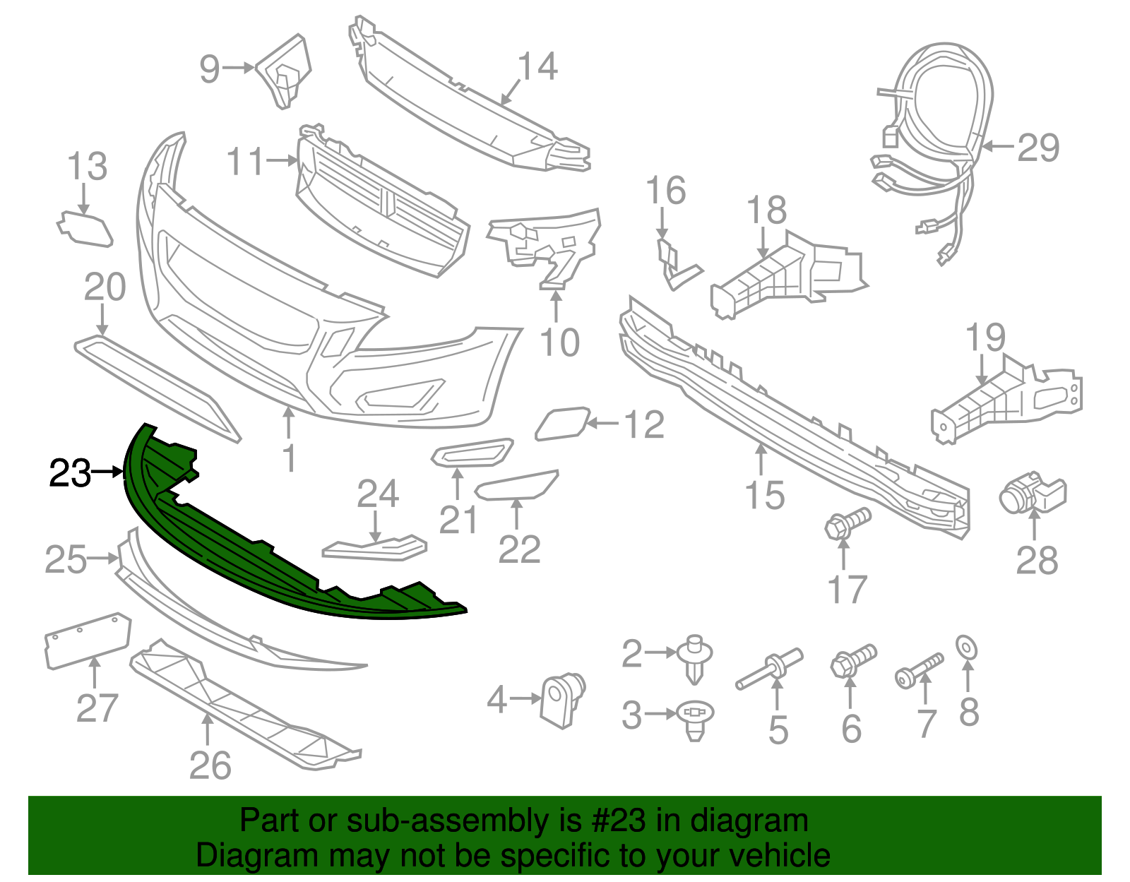 30795019 - High-Quality Radiator Support Splash Shield for 2011-2013 ...