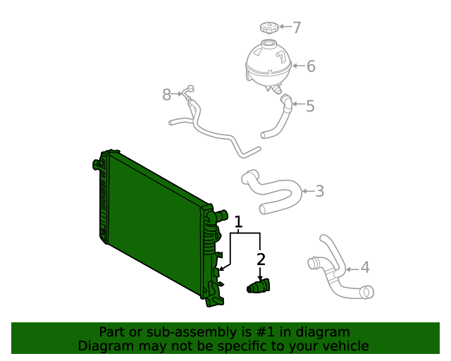 906-500-01-02 - Radiator 2019-2023 Mercedes-Benz | Mercedes-Benz USA Parts