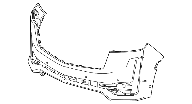 2021-2022 Cadillac Primed Front Bumper Upper Fascia 87817029 | Auto ...