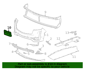 2021-2022 Cadillac Front License Plate Bracket 84378315 ...