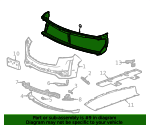 2021-2024 Cadillac Front Bumper Fascia Upper Stiffener 84716487 GM ...
