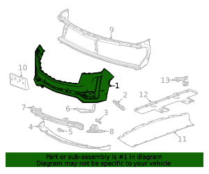 2021-2024 Cadillac F Fascia 87817030 GM | GMPartsDirect.com